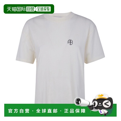 1h可退 香港直邮Anine Bing 女士T恤 A0812383WKHA2CREAM SS2026