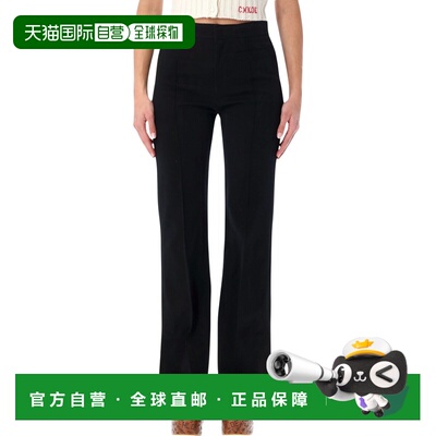 1h可退 香港直邮CHLOÉ 女士休闲裤 CH25WPA03042001 CO 黑色 宽腰