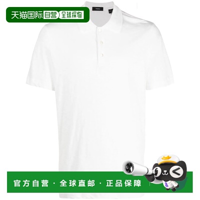 香港直邮THEORY 男士POLO衫 M0294501100 AW2025 白色 REGULAR FI