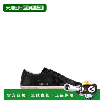 香港直邮GOLDEN GOOSE 女士 黑色皮质平底鞋 GWF00101F003463