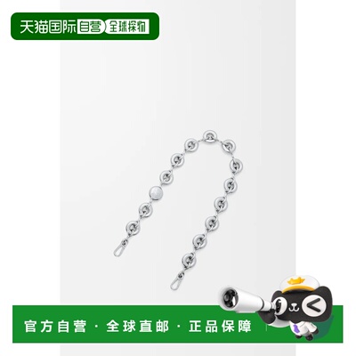 自营欧洲直邮LOEWE罗意威 Donut女士银色黄铜粗链条