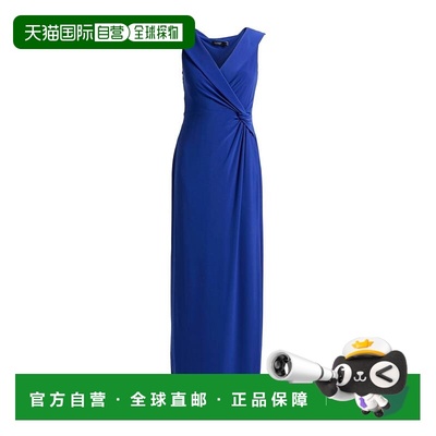 1h可退 香港直邮Lauren Ralph Lauren 女士 长款连衣裙 blue蓝色