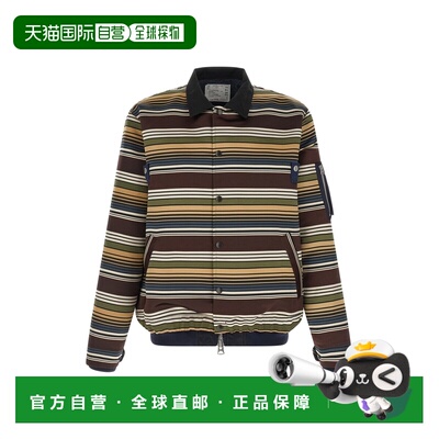 1h可退 香港直邮Sacai 男士 'Horizontal Stripe' 套头上衣 26039