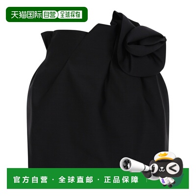 香港直邮magda butrym 女士 羊毛真丝花朵细节迷你半身裙 316526B