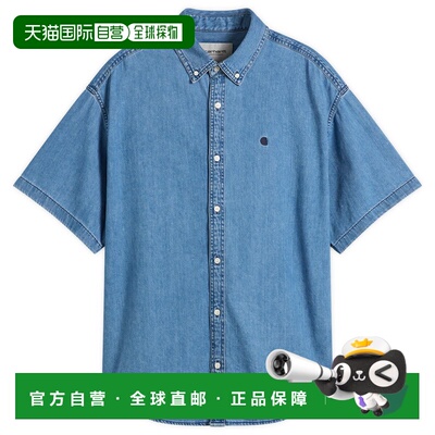 香港直邮CARHARTT WIP 男士 Lucas 短袖牛仔布衬衫 I0345750106