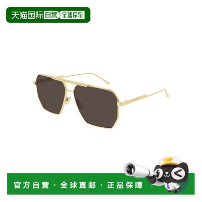 1h可退 香港直邮BOTTEGA VENETA 男士太阳镜 BV1012S003 CO 金色