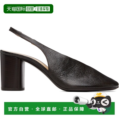 香港直邮Lemaire 女士 棕色 Glove Slingback 80 高跟鞋 FO0256LL