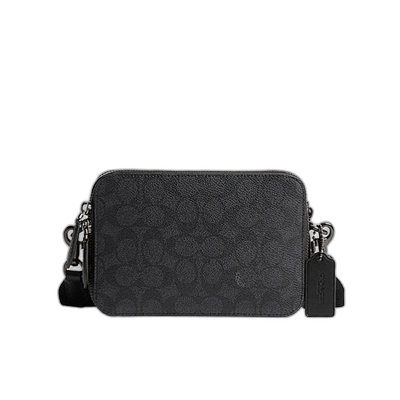 香港直邮Coach蔻驰 CHARTER 19 经典帆布斜挎包 CR783牛皮