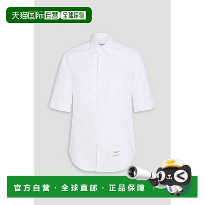 1h可退 香港直邮Thom Browne 汤姆 布朗 男士 棉质府绸衬衫 MWS00