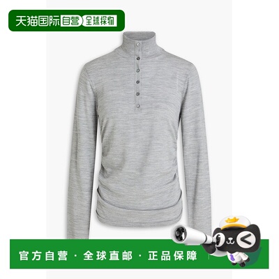香港直邮THEORY 希尔瑞 女士 羊毛高领毛衣 P0811708GREYMELANGE