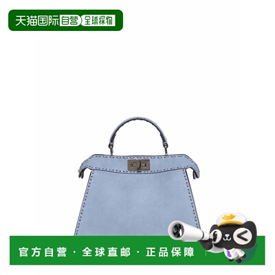 香港直邮FENDI 女士斜挎包 8BN327AVQQF1USY CO 蓝色 Peekaboo IS