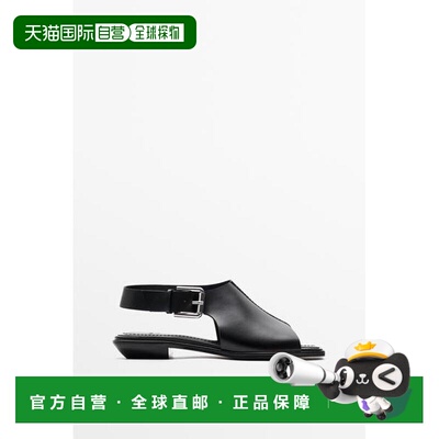 欧洲直邮Massimo Dutti 麦西姆杜特 女款 皮革凉鞋