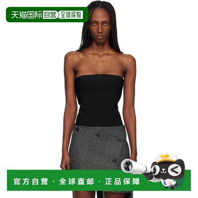 1h可退 香港直邮Courreges 女士 黑色 Bustier Lingerie Jersey