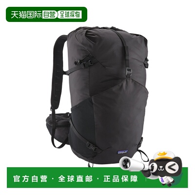 自营欧洲直邮Patagonia Terravia黑色尼龙徒步旅行背包男女通用