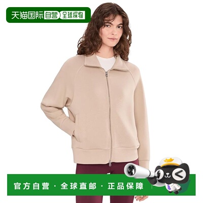 美国直邮VARLEY 女士 Tyde 长拉链运动衫 brown棕色 舒适时尚