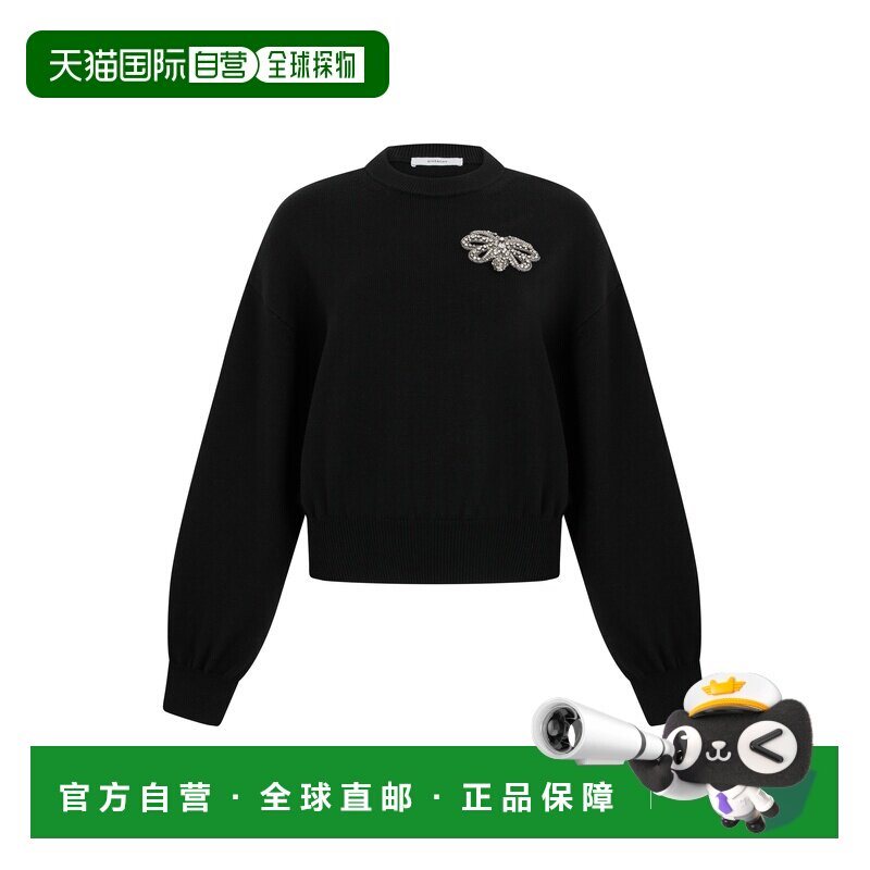 1h可退 欧洲直邮GIVENCHY 女士针织衫 BW90WM4ZV2001 AW2026 黑色