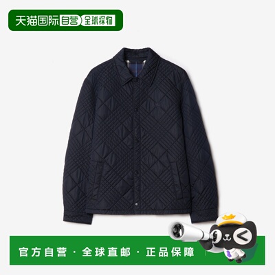 自营欧洲直邮Burberry博柏利 Ramsey女士深藏青色尼龙格纹夹克