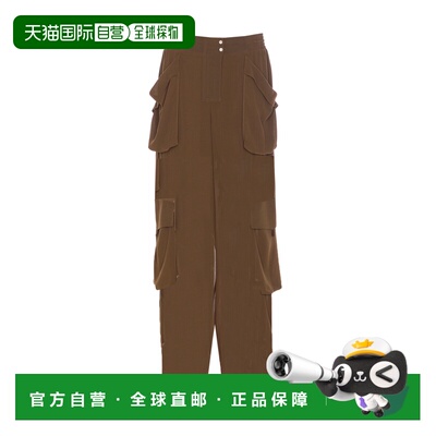 1h可退 香港直邮PINKO 女士休闲裤 104751A21FS1C AW2025 绿色
