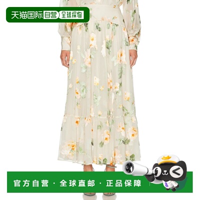 1h可退 香港直邮ZIMMERMANN 女士 Carousel 烧焦感半身裙 7883SS2