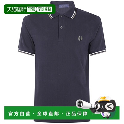 香港直邮FRED PERRY 男士POLO衫 FPM3600P55W54 AW2025 蓝色
