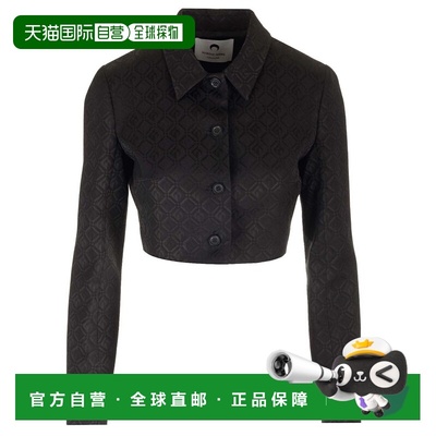 1h可退 香港直邮Marine Serre 女士 Moon 鑽石提花短款夾克 WJA02