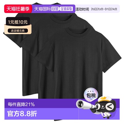 香港直邮Jil Sander 吉尔 桑达 男士 三件套徽标印花 T 恤 J47GC0