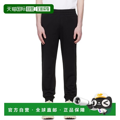 1h可退 香港直邮Moncler 盟可睐 男士 黑色 Logo Cotton Fleece