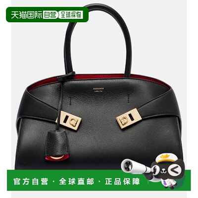 香港直邮Salvatore Ferragamo 菲拉格慕 女士 Hug 皮革手提包