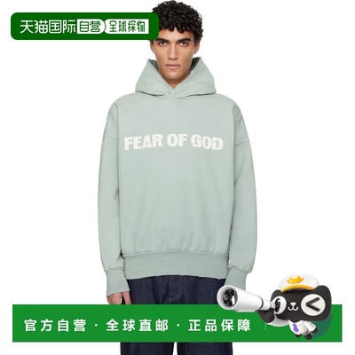 1h可退 香港直邮essentials fear of god 男士 蓝色 Heaven 连帽