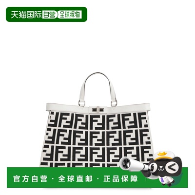 香港直邮FENDI 女士手提包 8BH374AJQYF1LAF SS2024 黑色 Embroid