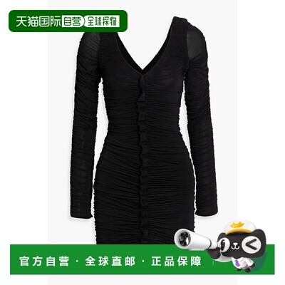 香港直邮Alexander Wang 亚历山大 王 女士 褶皱针织迷你连衣裙 1