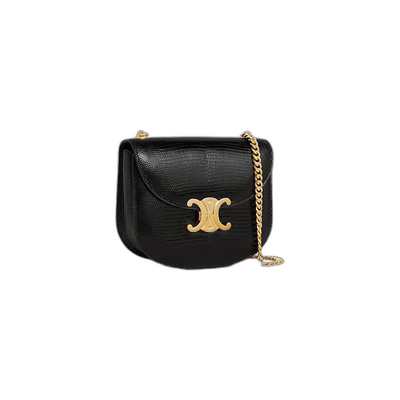 欧洲直邮CELINE(思琳) 女士TEEN BESACE TRIOMPHE蜥蜴皮革链条手