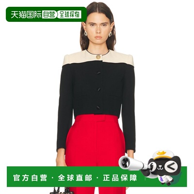 香港直邮valentino 华伦天奴 女士 羊毛绉纱夹克 8B3CE5659Q0