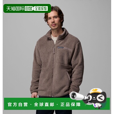 自营欧洲直邮Columbia Rugged Ridge™男士铁灰色抓绒保暖夹克