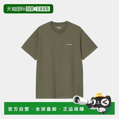 自营欧洲直邮Carhartt WIP Script Embroidery男士棉质刺绣短袖T
