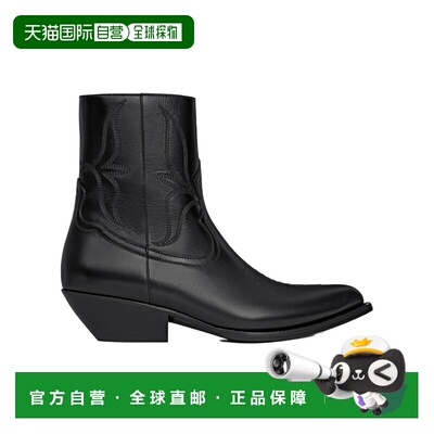 香港直邮CELINE 女士靴子 367744505C38NO SS2026 黑色 LEON 短筒