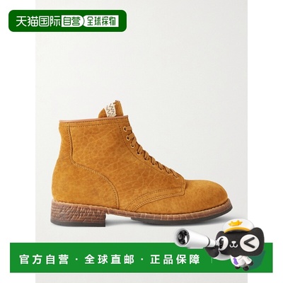 1h可退 香港直邮Visvim 维斯维木 男士 Brigadier 民族风绒面革绑