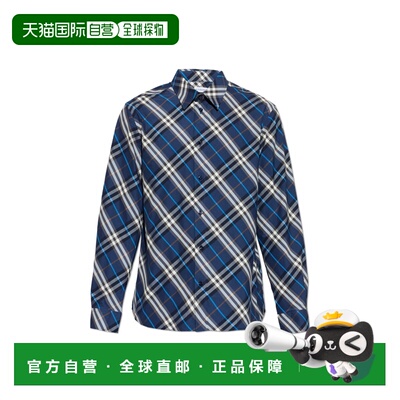 1h可退 香港直邮BURBERRY 男士衬衫 8122004C4060PILOTBLUEIPCHEC