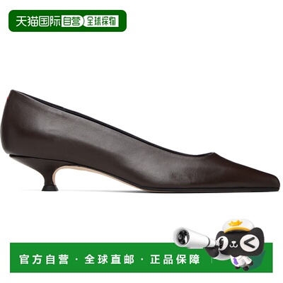 香港直邮aeyde 女士 棕色 Cari Pointed-Toe 中跟鞋 A11PU0667001