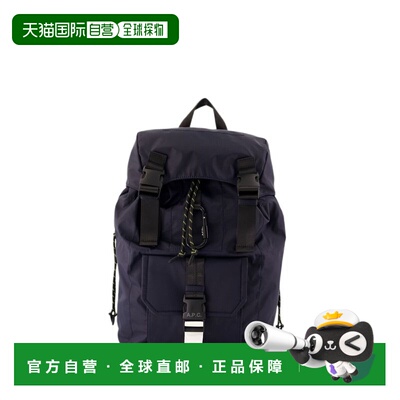 1h可退 香港直邮A.P.C. 男士 POLYAMIDE TREK 2.0 海军蓝背包 PAA
