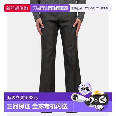 1h可退 香港直邮Courreges 男士 Pantalon 斜纹布经典复古长裤 32
