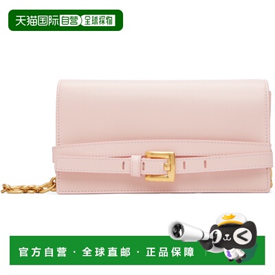 香港直邮Balmain 巴尔曼 女士 粉色 Shuffle Calfskin Wallet 单