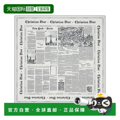 欧洲直邮DIOR (2025新品) Carre 90 报纸围巾