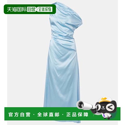 香港直邮Staud 女士 Phare 真丝混纺缎面酒会礼服连衣裙性感