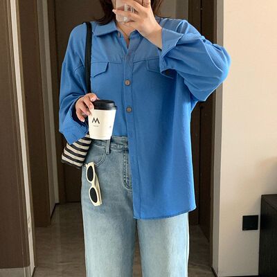 妹妹9296新款春夏200斤上衣翻领