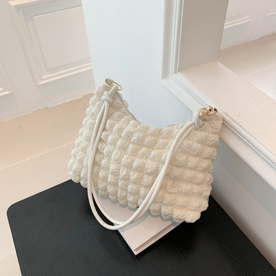 Ladies armpit single shoulder crossbody small square bag女包