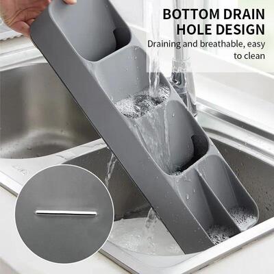 Kitchen Drawer Cutlery Storage Tray Knife Holder Spoon Forks