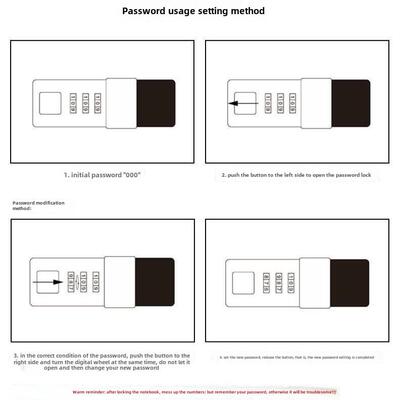 2025notebook password lock diary notebook travellers book