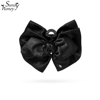 Sundyhoney魅力双面蝴蝶结抓夹高级感韩范鲨鱼夹气质百搭发抓发饰