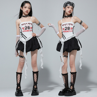女童爵士舞夏装街舞潮服